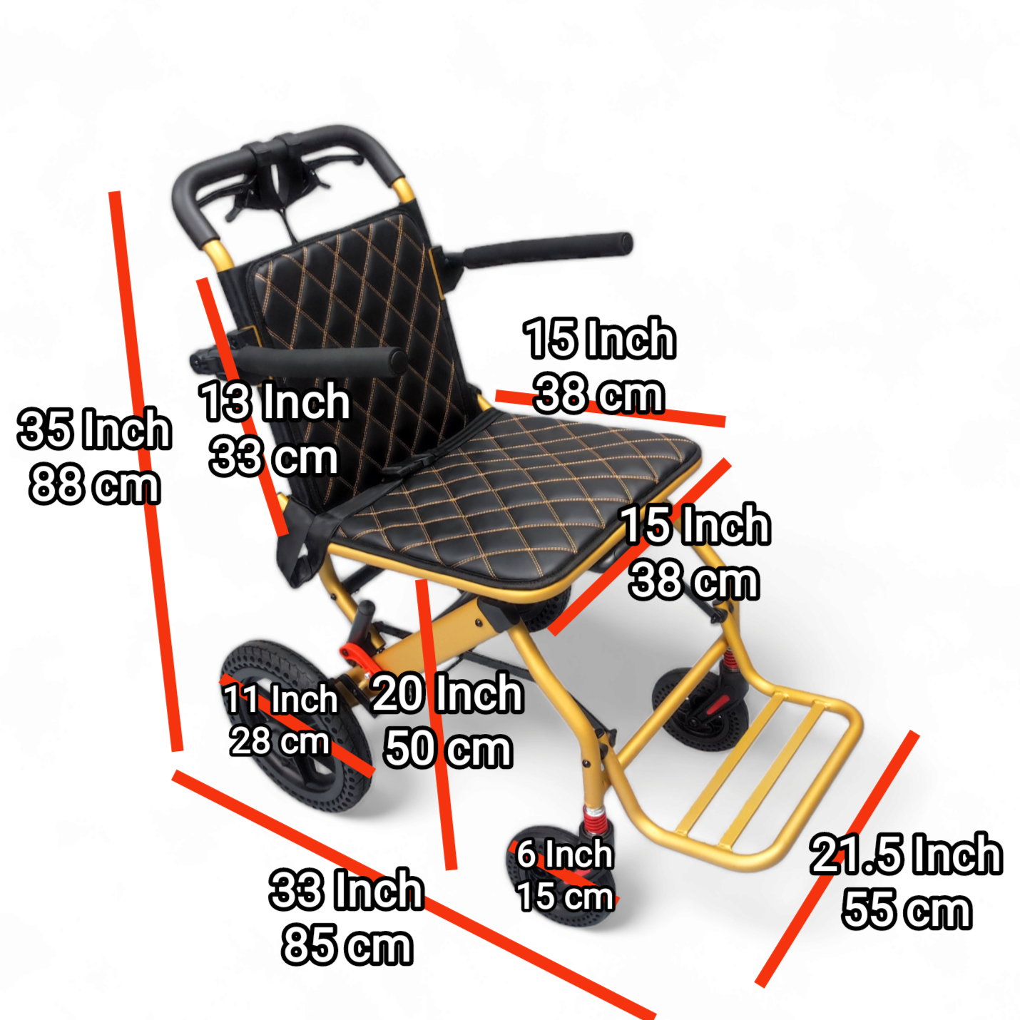 The Singapore Wheelchair Lightweight Foldable
